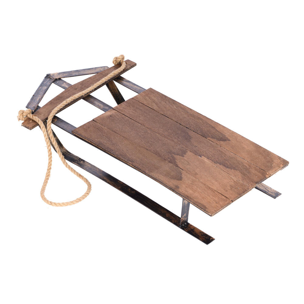 Vickerman 30" Metal Brown Sled - Bulb Center