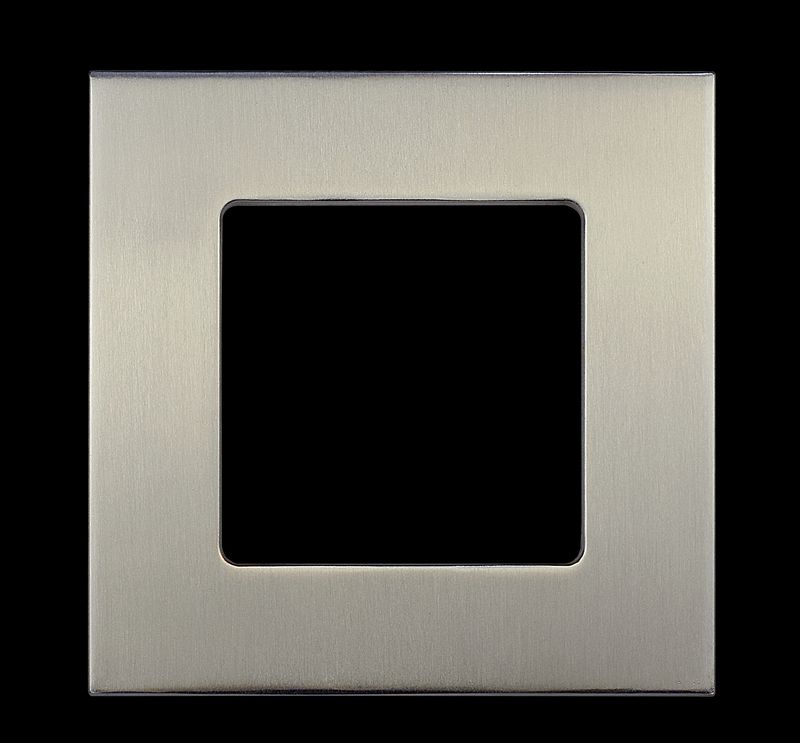 Westgate 4 Inch Square Trim For SSL4 Series. Brushed Nickel, Residenti ...