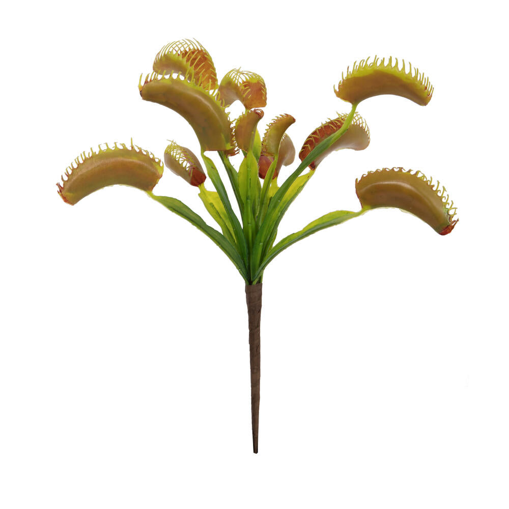 Vickerman 12" Green Artificial Venus Flytrap Plant 3/pk - Bulb Center