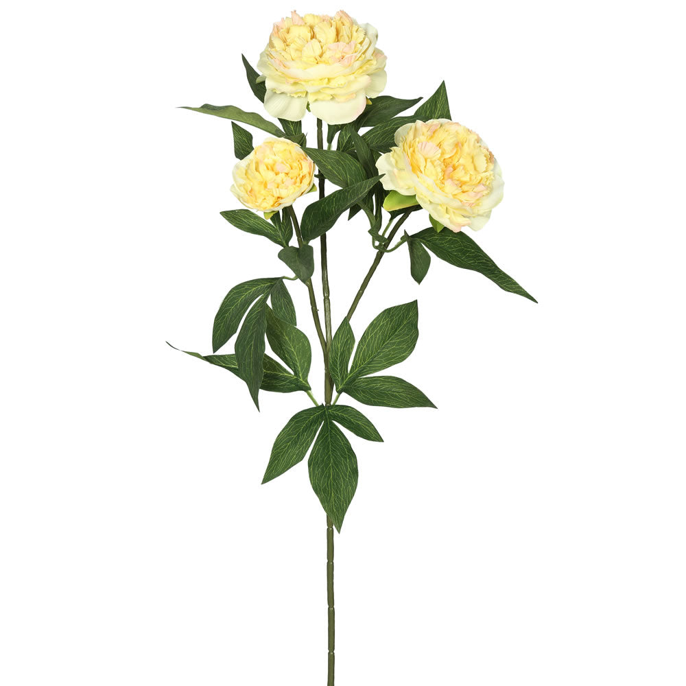 Vickerman 27" Artificial Yellow Rose Spray - Bulb Center