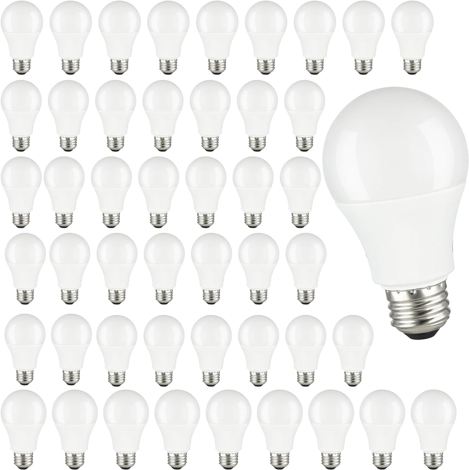 Sunlite A19 Standard LED Light Bulb, 9 Watts (60W Equivalent), 800 Lum ...