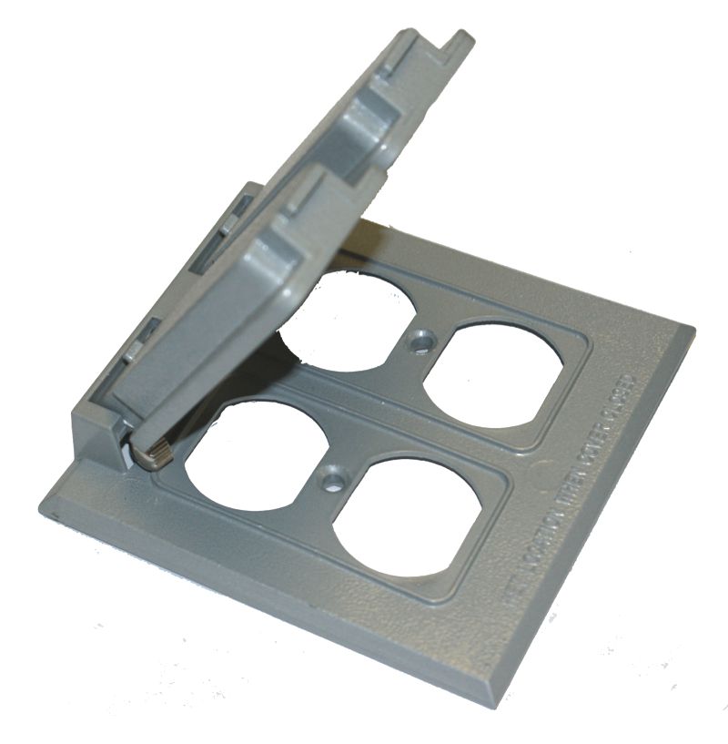 Westgate 2 Duplex Receptacles, Electrical Products, Gray Finish - Bulb ...