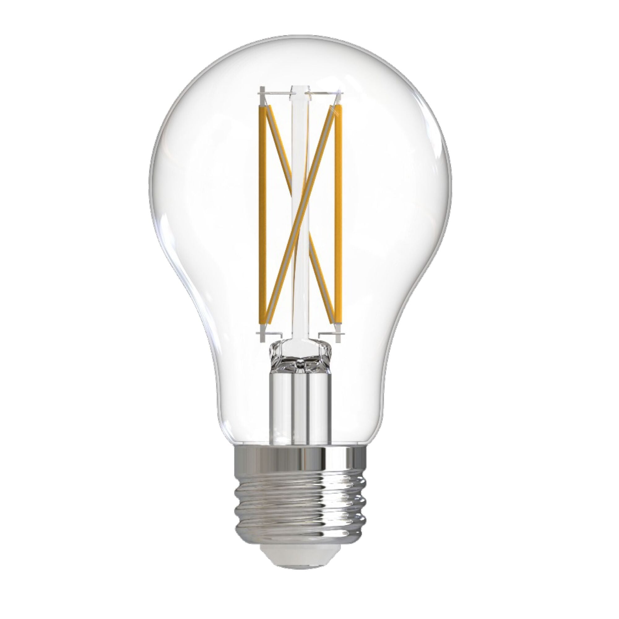 Bulbrite LED Filament 7.6 Watt Dimmable A19 Light Bulb with Clear fini ...