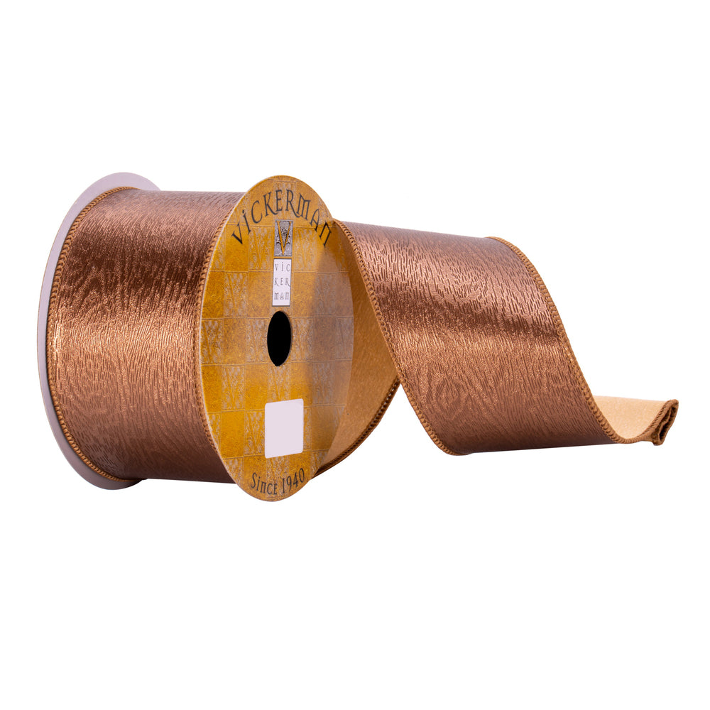 Vickerman 2.5" x 10 Yards Mocha Ribbon - Bulb Center