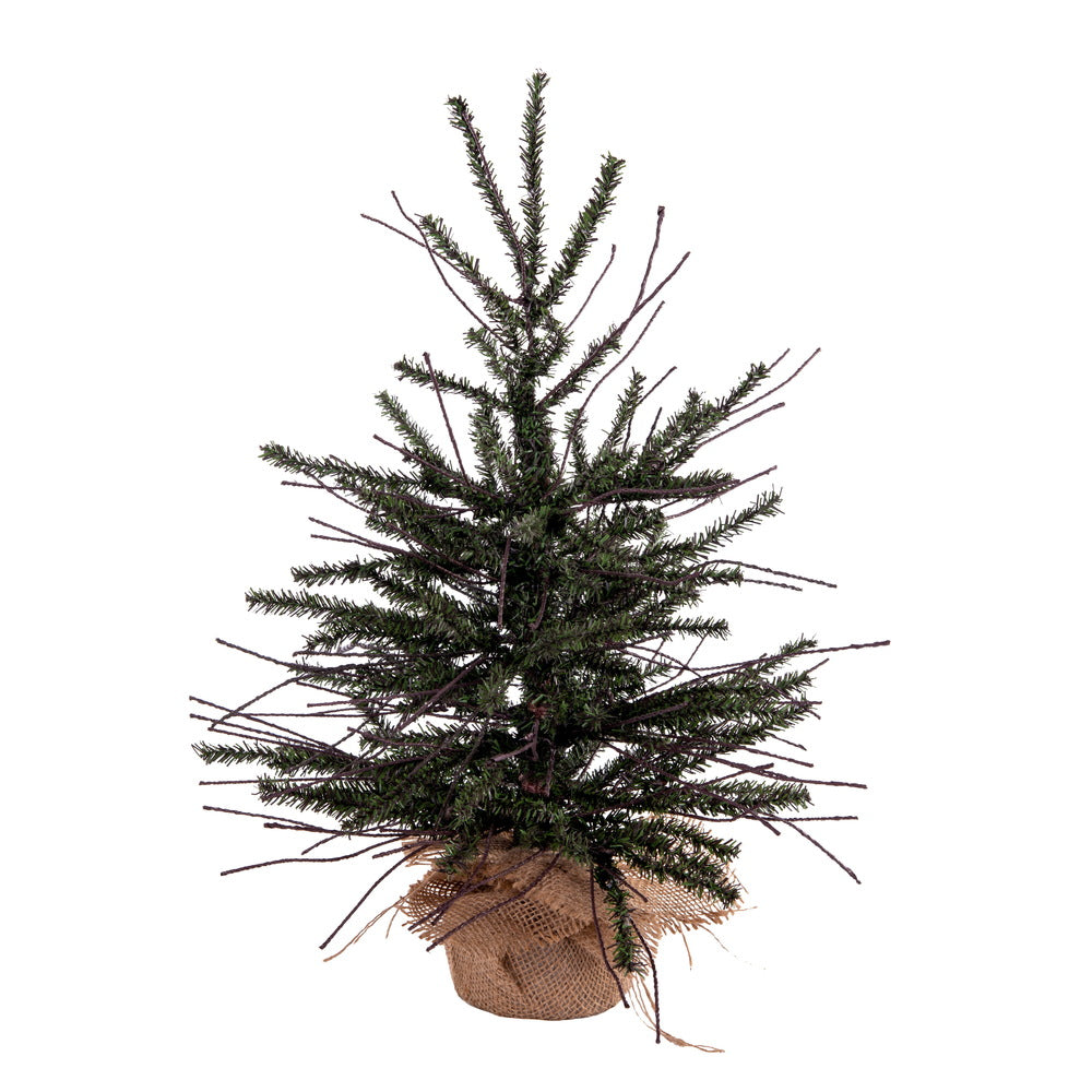 Vickerman 18" Vienna Twig Artificial Christmas Tree Unlit - Bulb Center