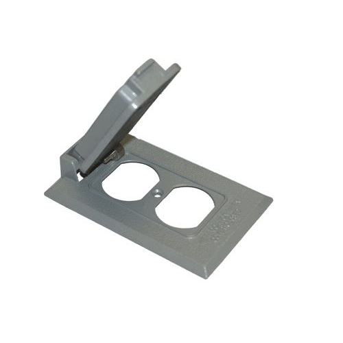 Westgate Duplex, Vertical, Electrical Products, Gray Finish - Bulb Center