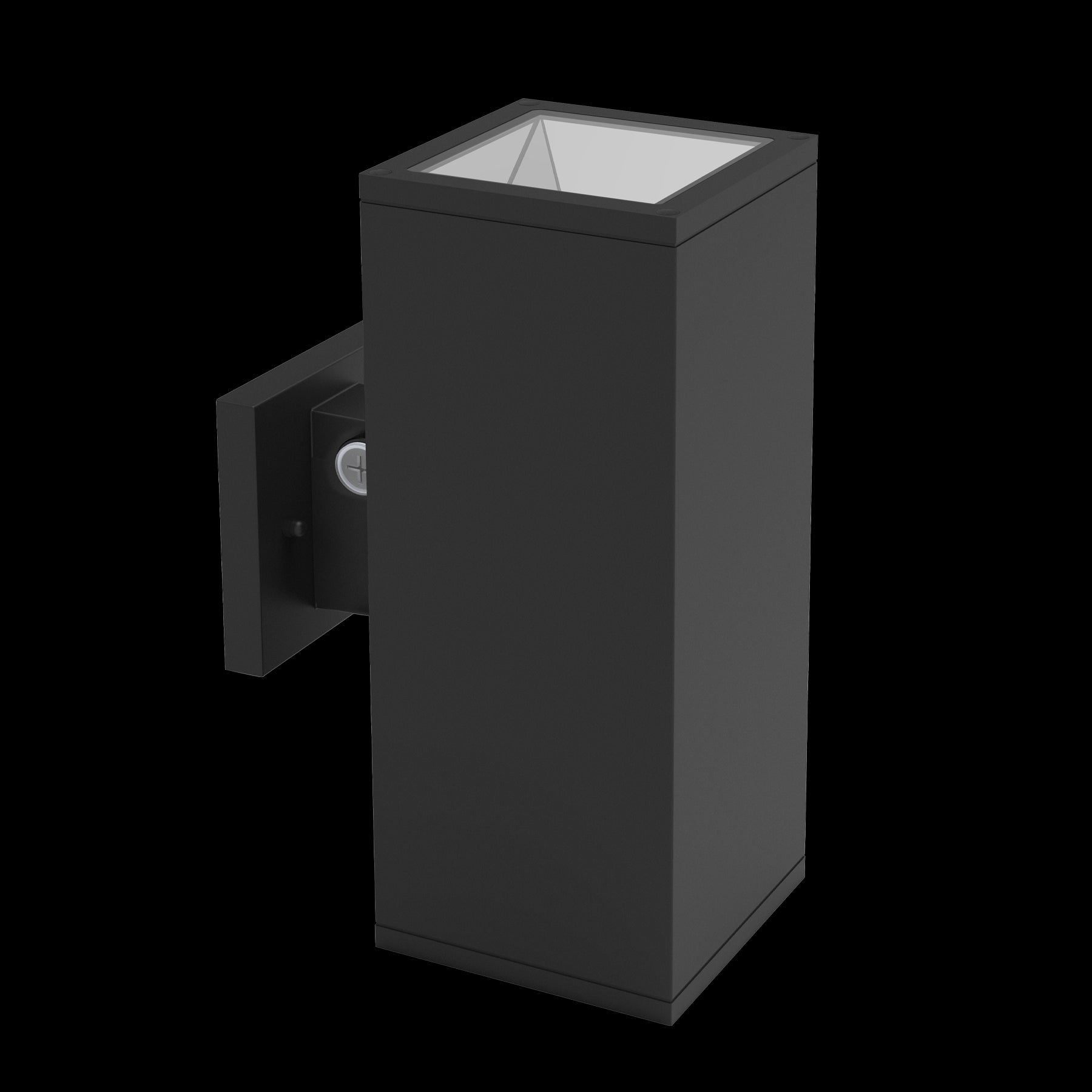 Luxrite 12" Up-Down Dusk to Dawn LED Modern Outdoor Wall Light, Square ...