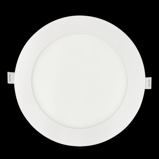 Luxrite LED 6" Mini Panel High Output Round Smooth Canless Wafer Spotl ...