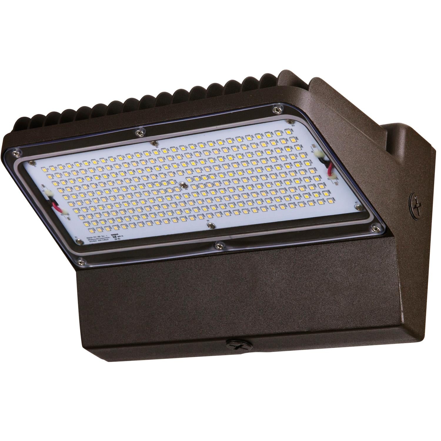 Sunlite 89 Watt 120-277 Volt LED Wall Packs Fixture, Bronze Finish, Po ...