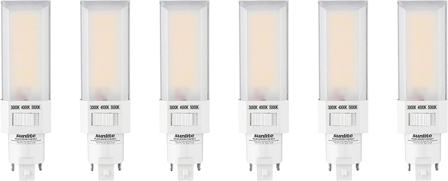 Sunlite 88804 LED CCT PLD Recessed Plug & Play Light Bulb, 11 Watt ...