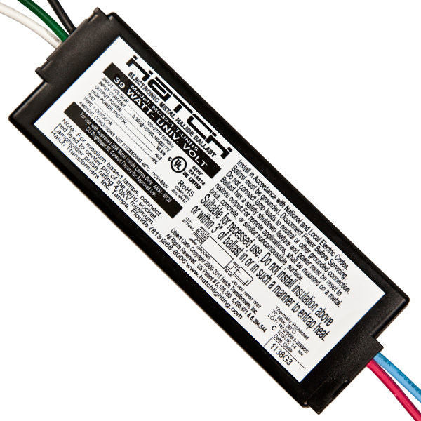 Hatch MC39-1-T-UNNS - 39 Watt - Electronic Metal Halide Ballast ANSI M ...