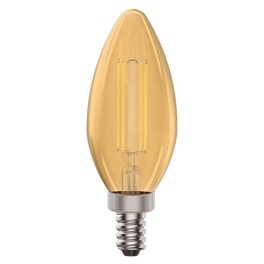 E12 4.5W YELLOW FILAMENT TORPEDO — Bulb Center
