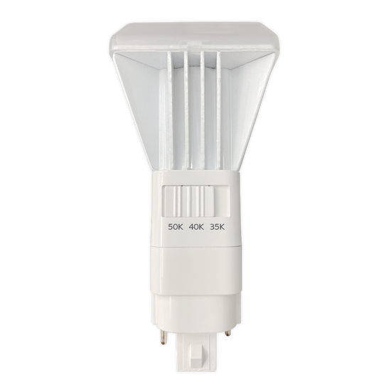 QUAD STYLE 11W 3CCT VERTICAL BYPASS — Bulb Center