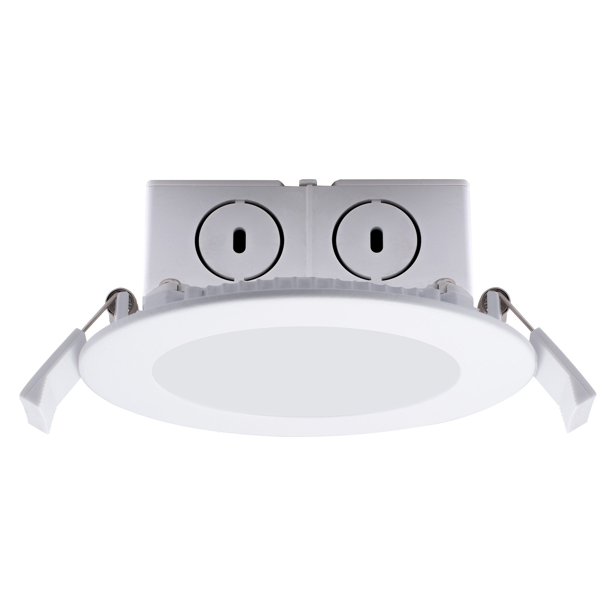 BULBRITE LED 8W 4" CEILING LIGHT W/ JBOX WHITE ROUND DIMMABLE 3000K/SO ...