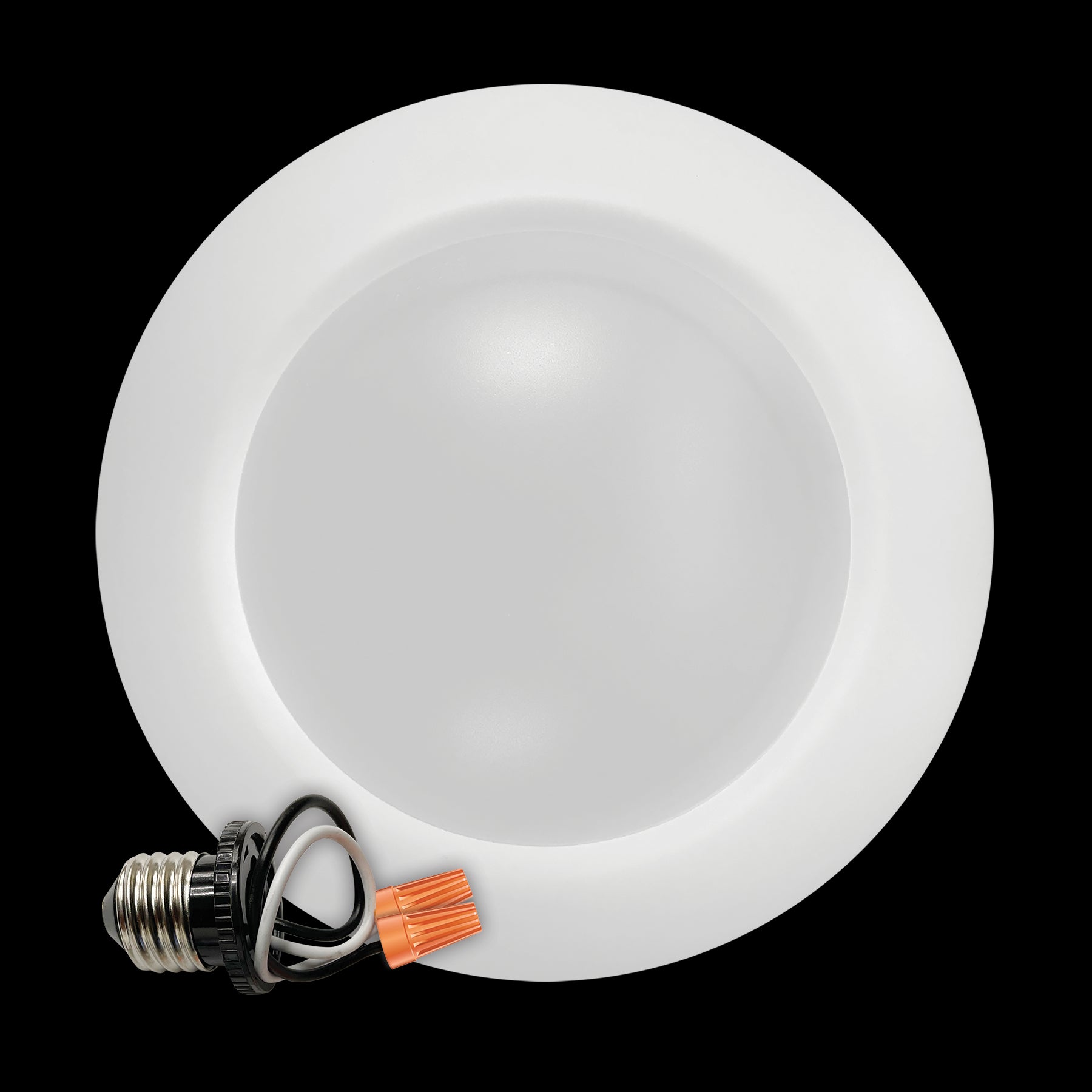 Luxrite 8" LED Disk Light Surface Mount + RECESSED CAN RETROFIT 5CCT 2 ...