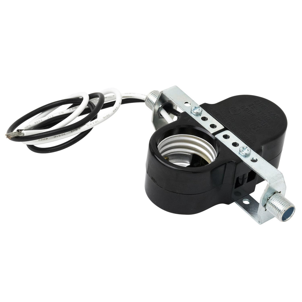 Sunlite SBS/WIRE Double Medium Base Socket Side By Side — Bulb Center