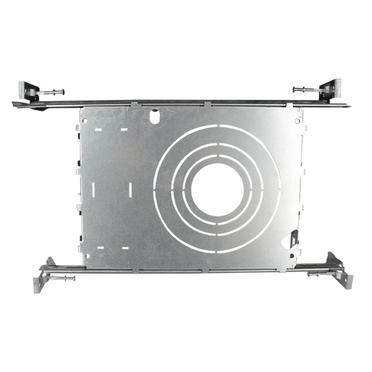 NEW CONSTRUCTION MOUNTING PLATE 4 SIZES ROUND — Bulb Center