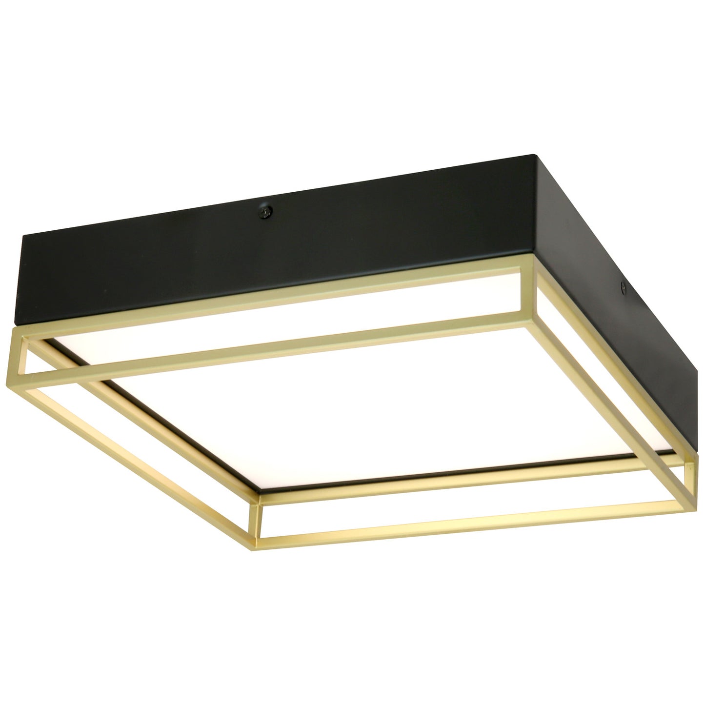 Sunlite 81042 13-Inch LED Double Square Decorative Ceiling Fixture, 20 ...