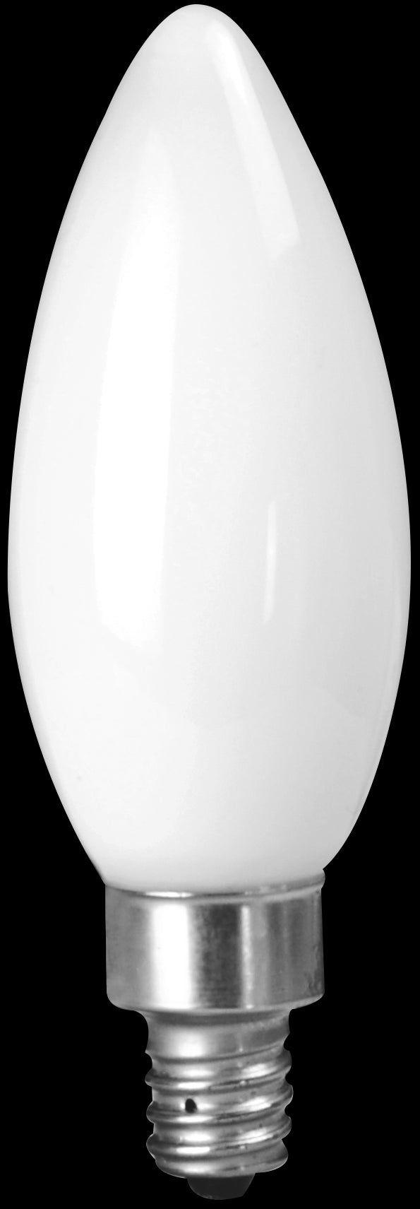 Luxrite LED B11 Torpedo Tip Chandelier Light Bulb, E12 Candelabra Base ...