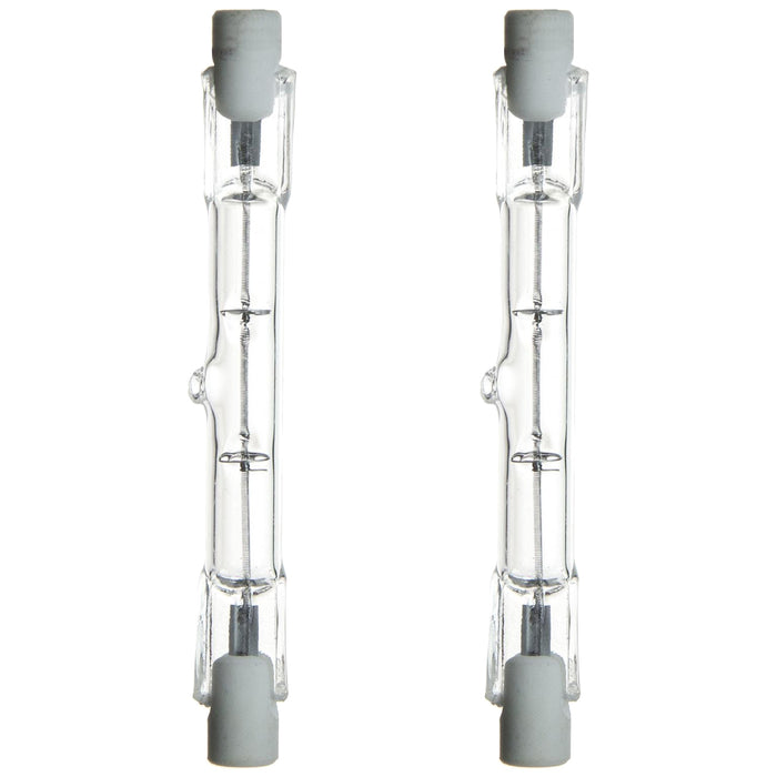 Sunlite 100 Watt, Double Ended T3, RSC Base, Clear — Bulb Center