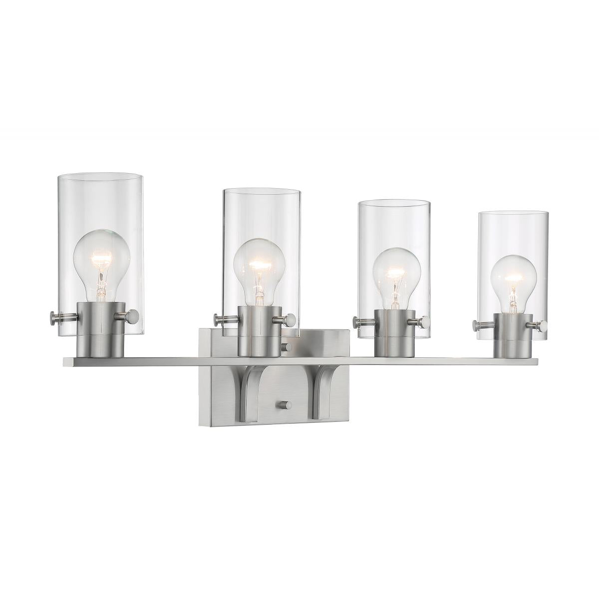 60-7174 SOMMERSET 4 LIGHT VANITY Sommerset - 4 Light Vanity with Clear ...
